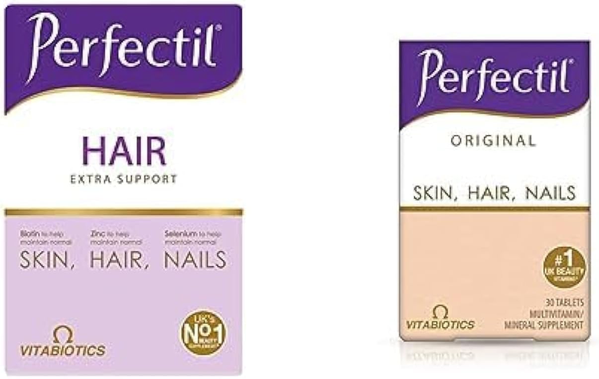 Vitabiotics Bundle: Perfectil Plus Hair 60 Tablets + Perfectil Original ...
