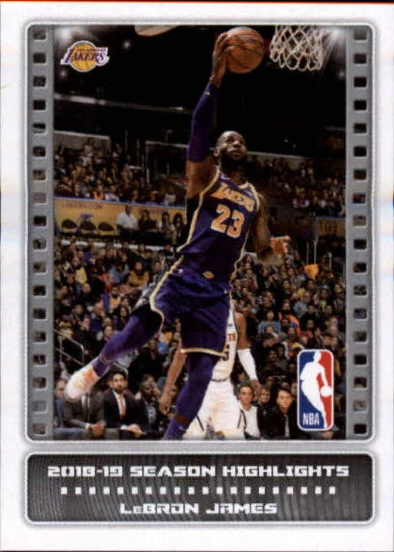 Amazon.com: 2019-20 Panini Basketball Stickers #7 LeBron James Season ...