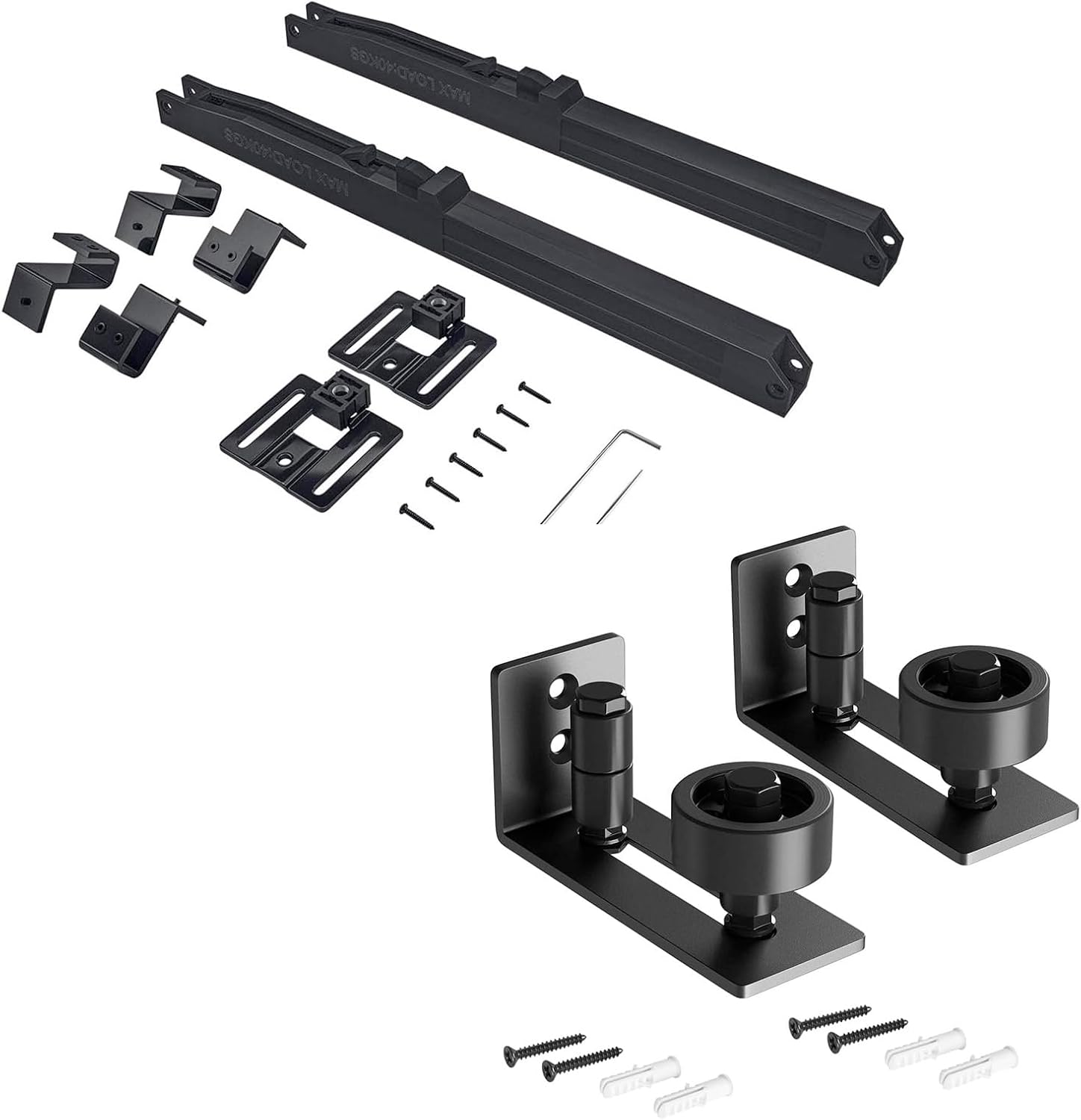 Amazon.com: SMARTSTANDARD Barn Door Soft Close Mechanism Hardware Kit ...