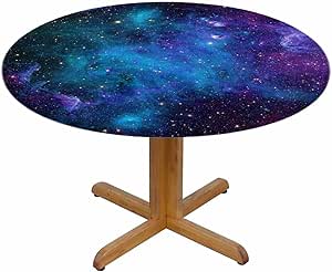 Amazon.com: YINRON Galaxy Stars Round Table Cloth Space Astronomic ...
