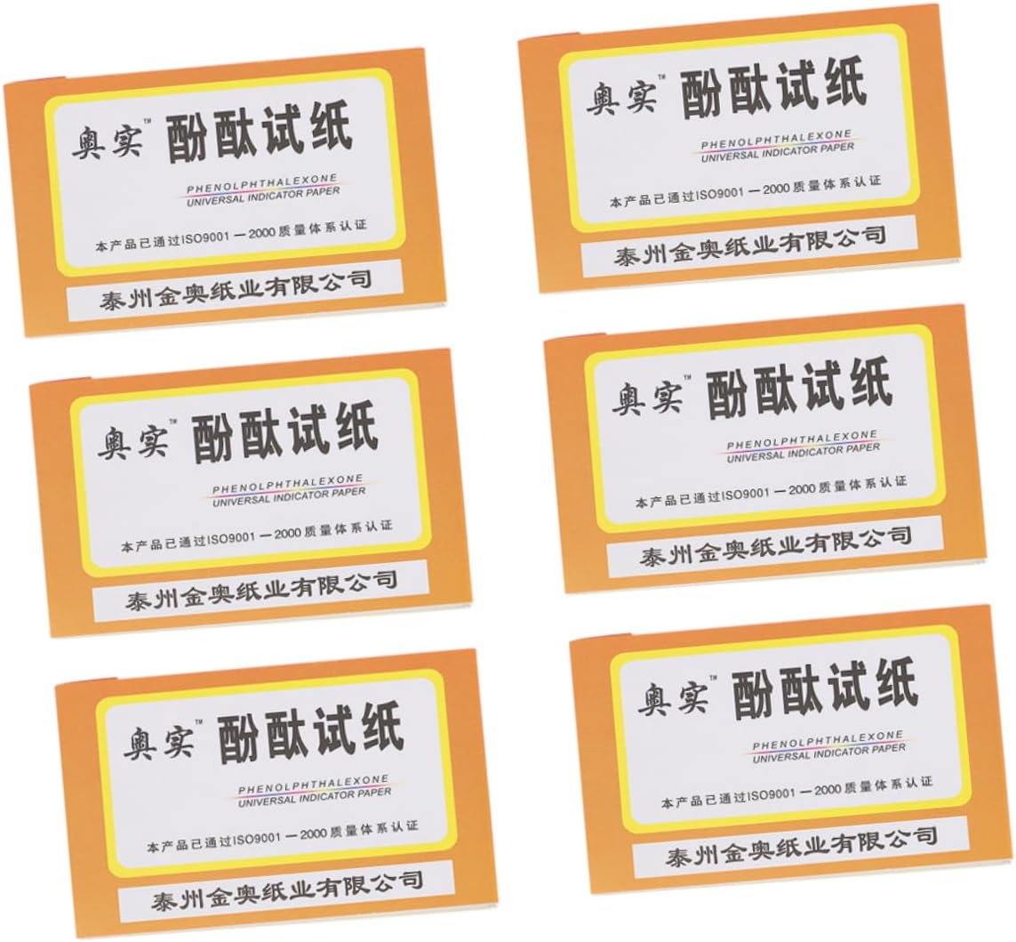 Experiment Supplies 6pcs Phenothalin Paper Phenolphthalein Paper PH ...