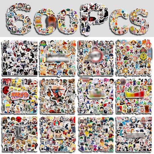 Amazon.com: Arme Large Anime Stickers Mixed Pack,600Pcs Mixed with ...