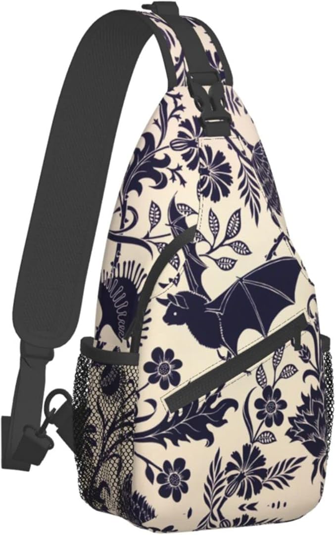 Amazon.com | PETTDY Halloween Bat Sling Bag For Men Women Shoulder ...