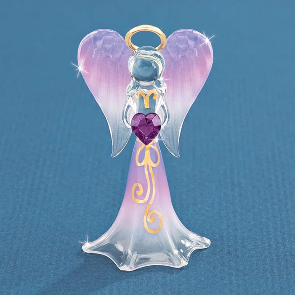 Glass Baron Lavender Angelique Angel Figurine : Amazon.co.uk: Home ...
