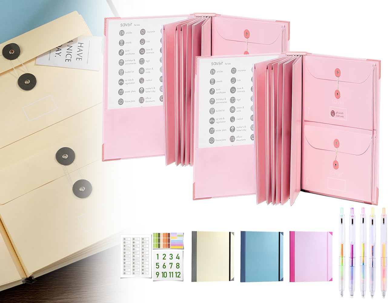 Household File Management The Life Book Document Organizer - Binder For ...