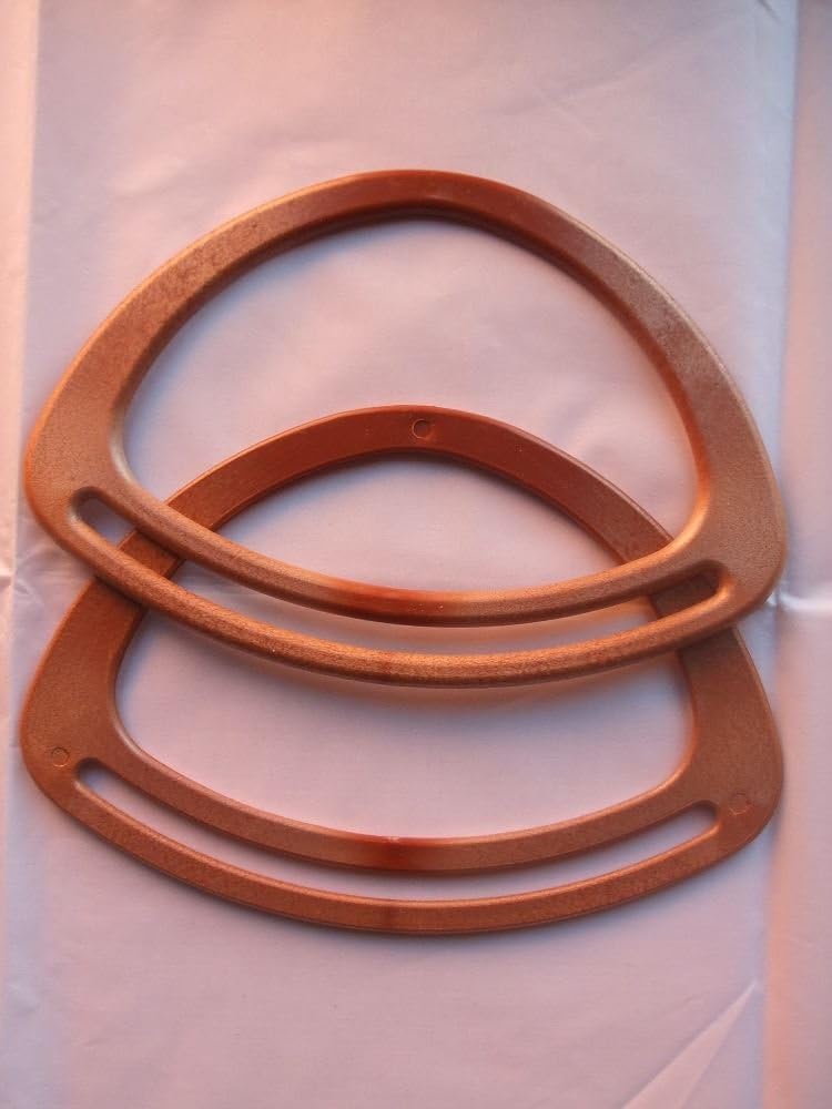 Crafty Things 1 Pair of Plastic Bag Handles - Triangle Design - Wood ...