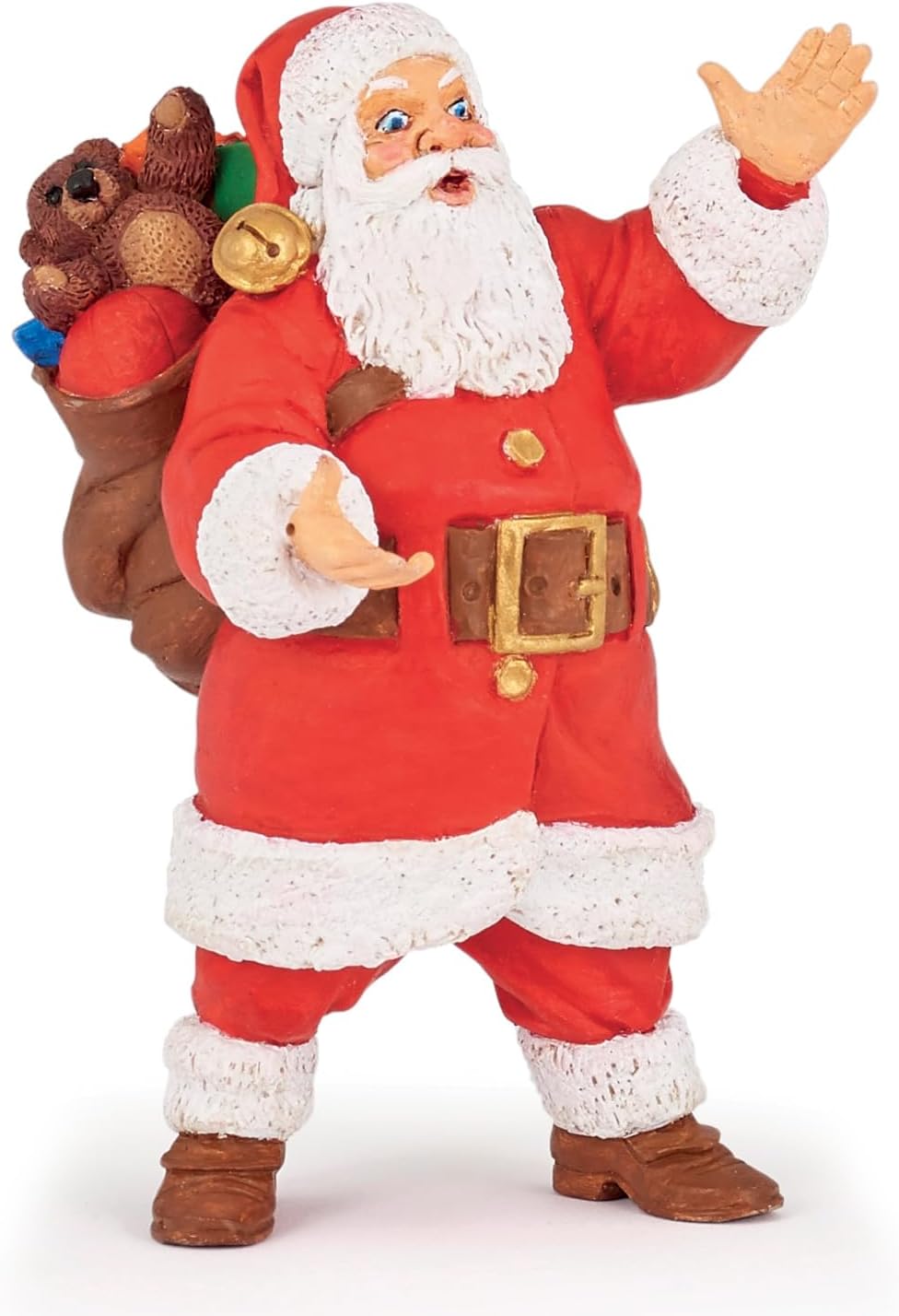 Amazon.com: RAZ Imports Glittered Resin Santa Figure (Red) : Home & Kitchen