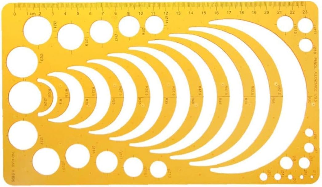 1pc Flexible Plastic Circle Radius Master Drawing Template Arc Template ...