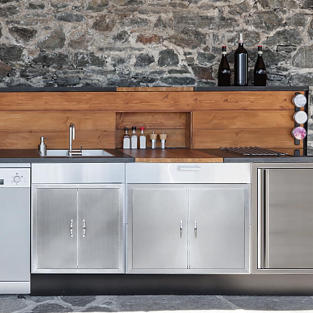 Snapklik.com : Outdoor Kitchen Doors 31W X 24H Inch, 304 Stainless ...