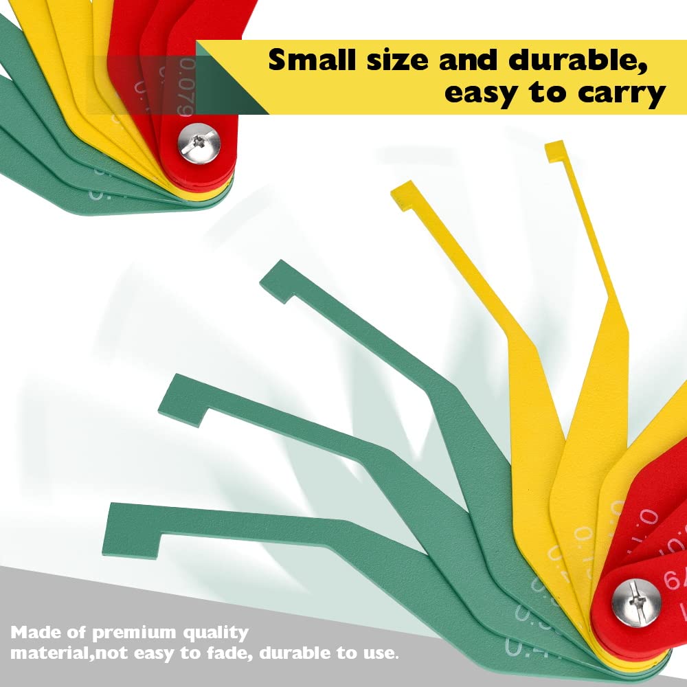 Snapklik.com : DITKOK 9-Piece Metal Brake Pad Gauge Set, Brake Gauge ...