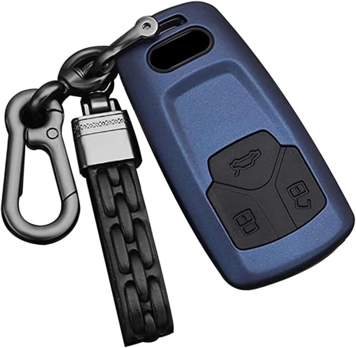 CADISTE Schlüsselanhänger Hülle kompatibel mit Audi Soft TPU Carbon ...