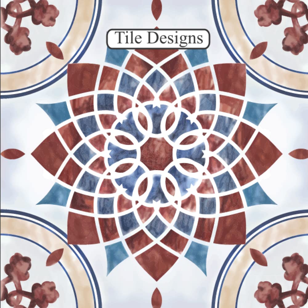 Buy Tile Designs: 50 Original Tile Coloring Pages for Artists of all ...