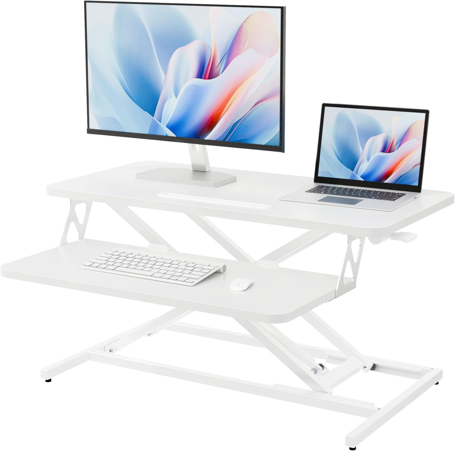 jxgzyy Standing Desk Converter 34x60cm Sit Stand desk Converter ...