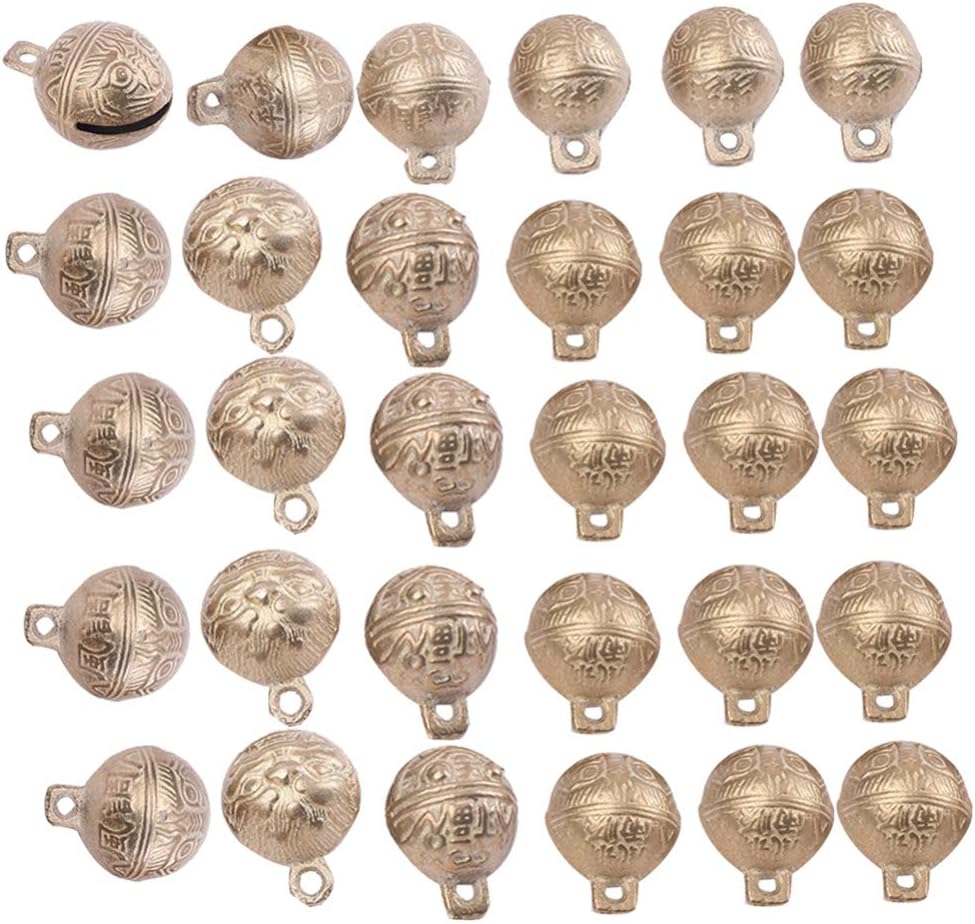 Amazon.com: SUPVOX 30pcs DIY Craft Bells Vintage Copper Bells Mini ...