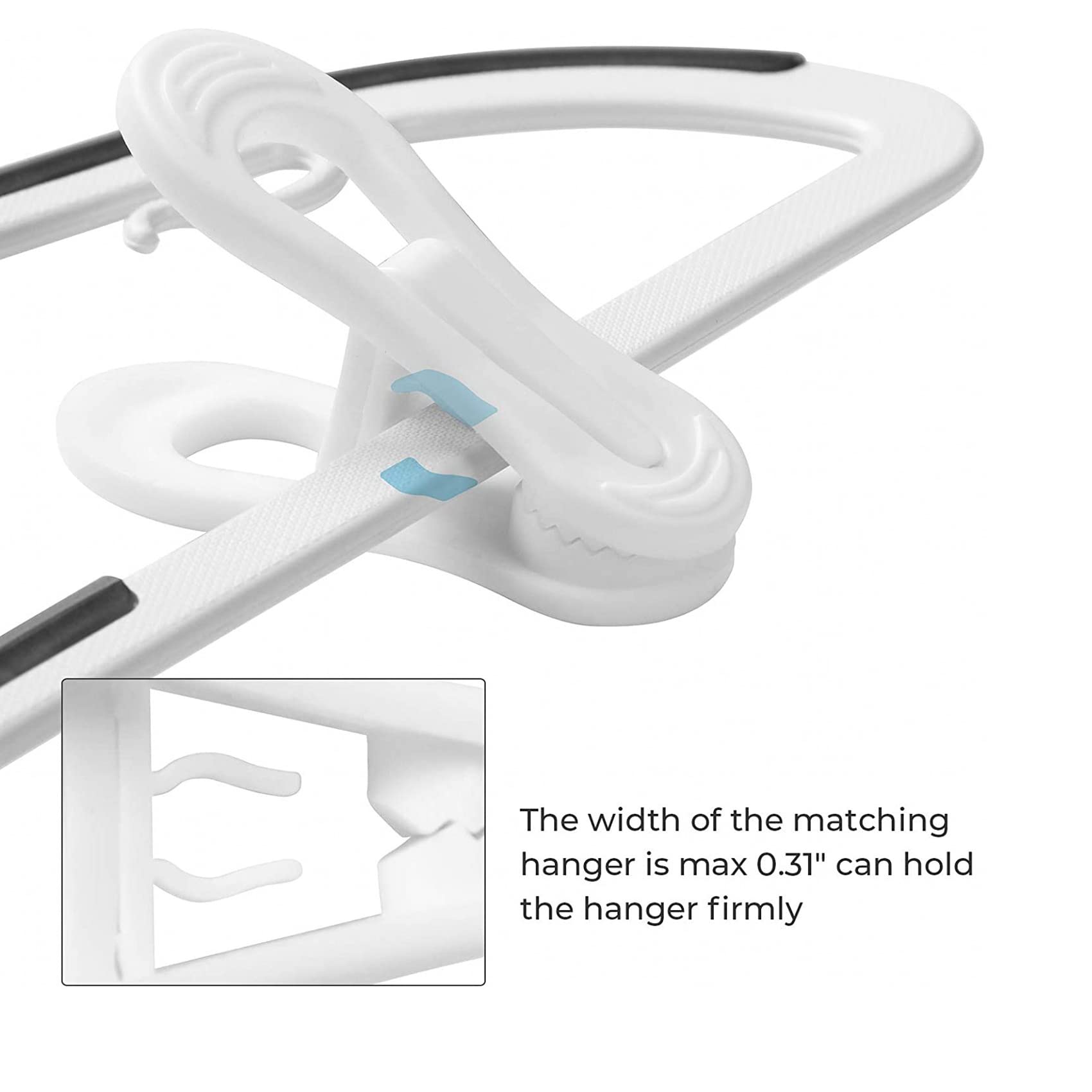 Snapklik.com : LyyGuanYoo 60 Pack Multi-Purpose Baby Hanger Clips