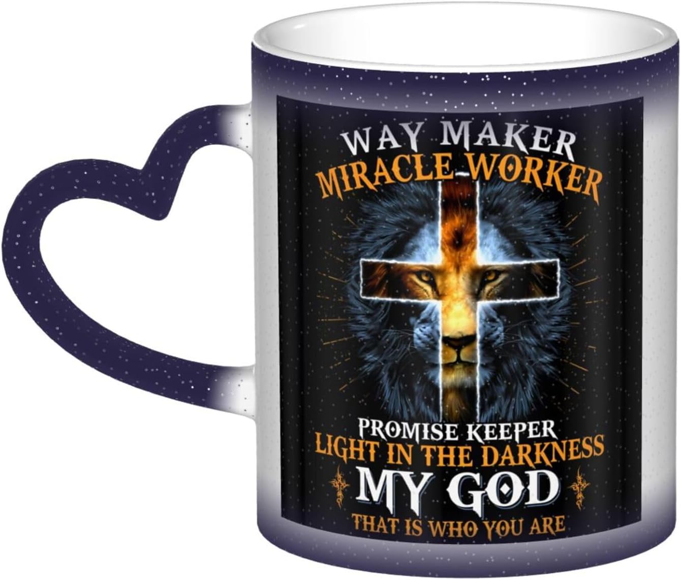 Amazon.com | Religious Christian Faith Jesus Magic Mugs Color Changing ...