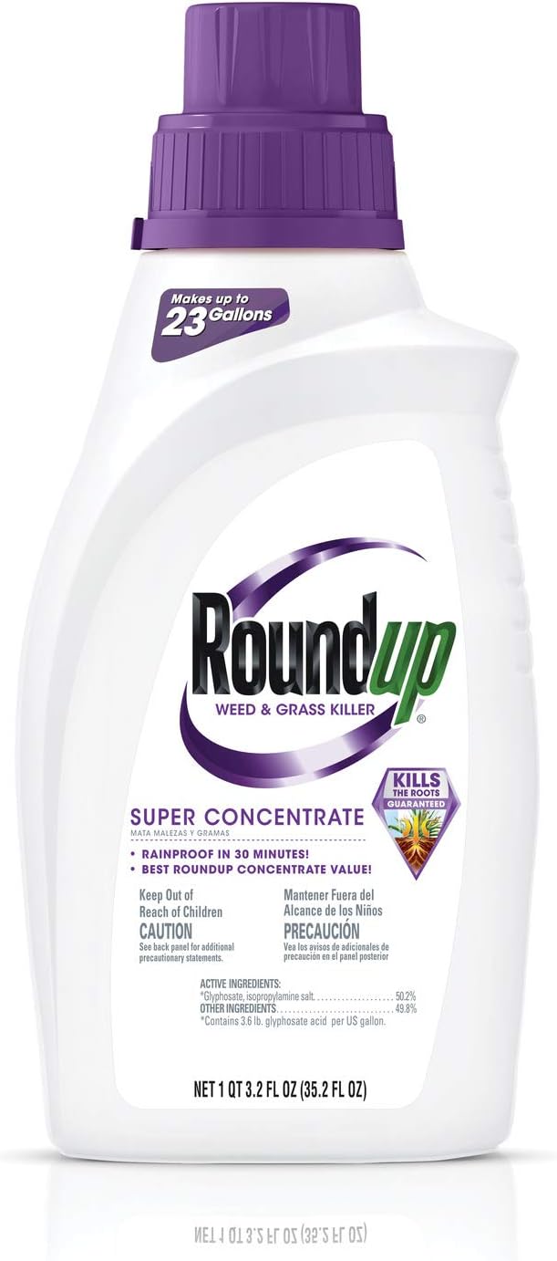 Amazon.com : Roundup Weed & Grass Killer 50% Super Concentrate 35.2 oz ...