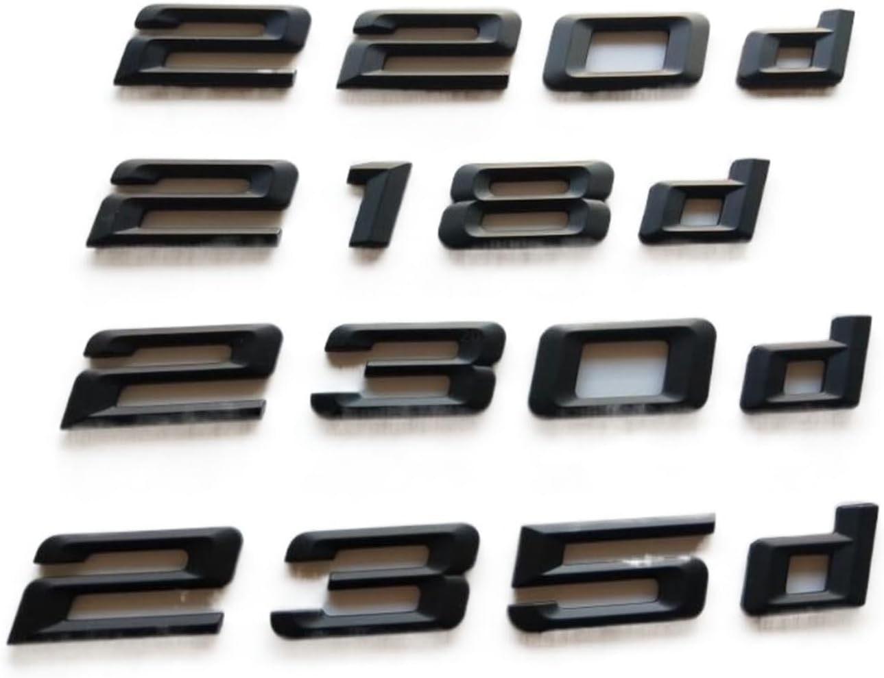 Jp Visiyubl ブラック 218d 220d 225d 228d 230d エンブレムエンブレムリアナンバー文字