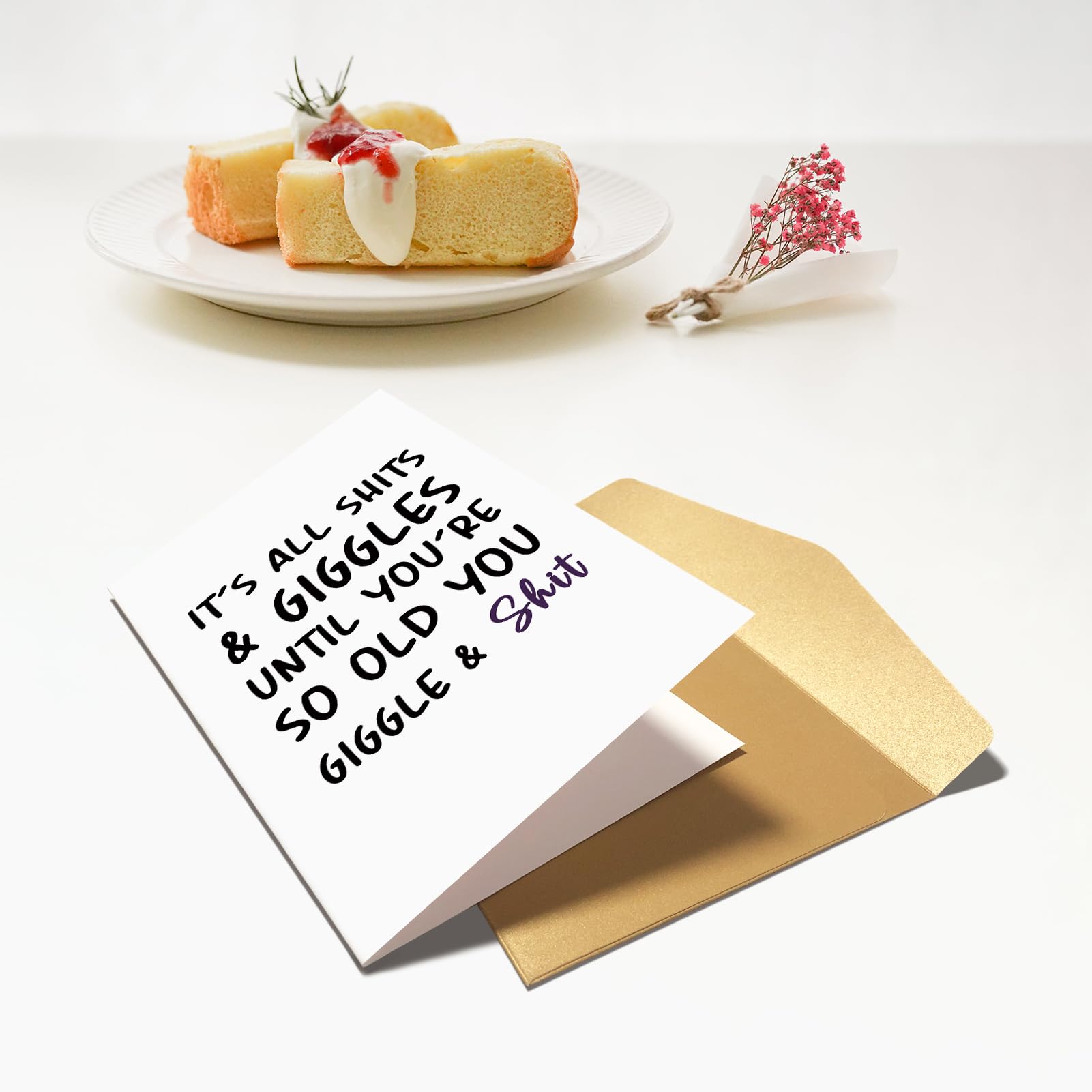 Snapklik.com : Funny Birthday Card For Men Women, Rude Getting Older ...