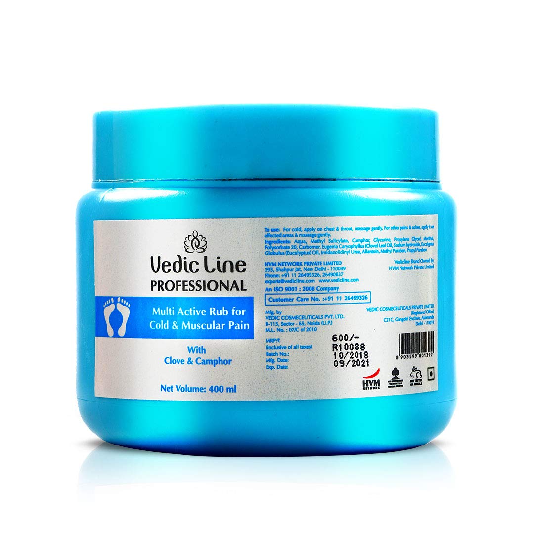 Vedicline Multi-Active Rub For Cold & Muscular Pain Relief Rub Reduce ...