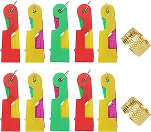 Amazon.com: ArrErr 12 Pack Automatic Needle Threaders with Sewing ...