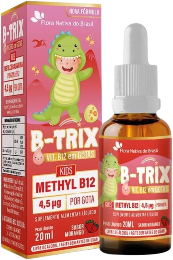 B-TRIX Vitamina B12 Kids em Gotas 30ml Flora nativa do Brasil | Amazon ...