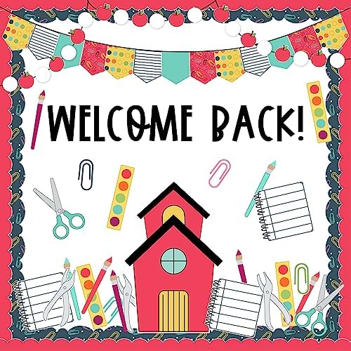 Amazon.com: Whaline 97Pcs Back to School Bulletin Board Decoration Kit ...