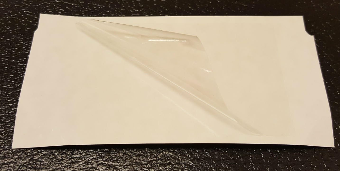 Amazon.com : 100 ID Card Clear Overlay Sticker Transparent Self ...