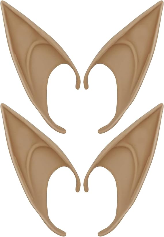 Amazon.com: Yilistore 2 Pairs Elf Ears,Long ELF Ears Set, Latex Soft ...