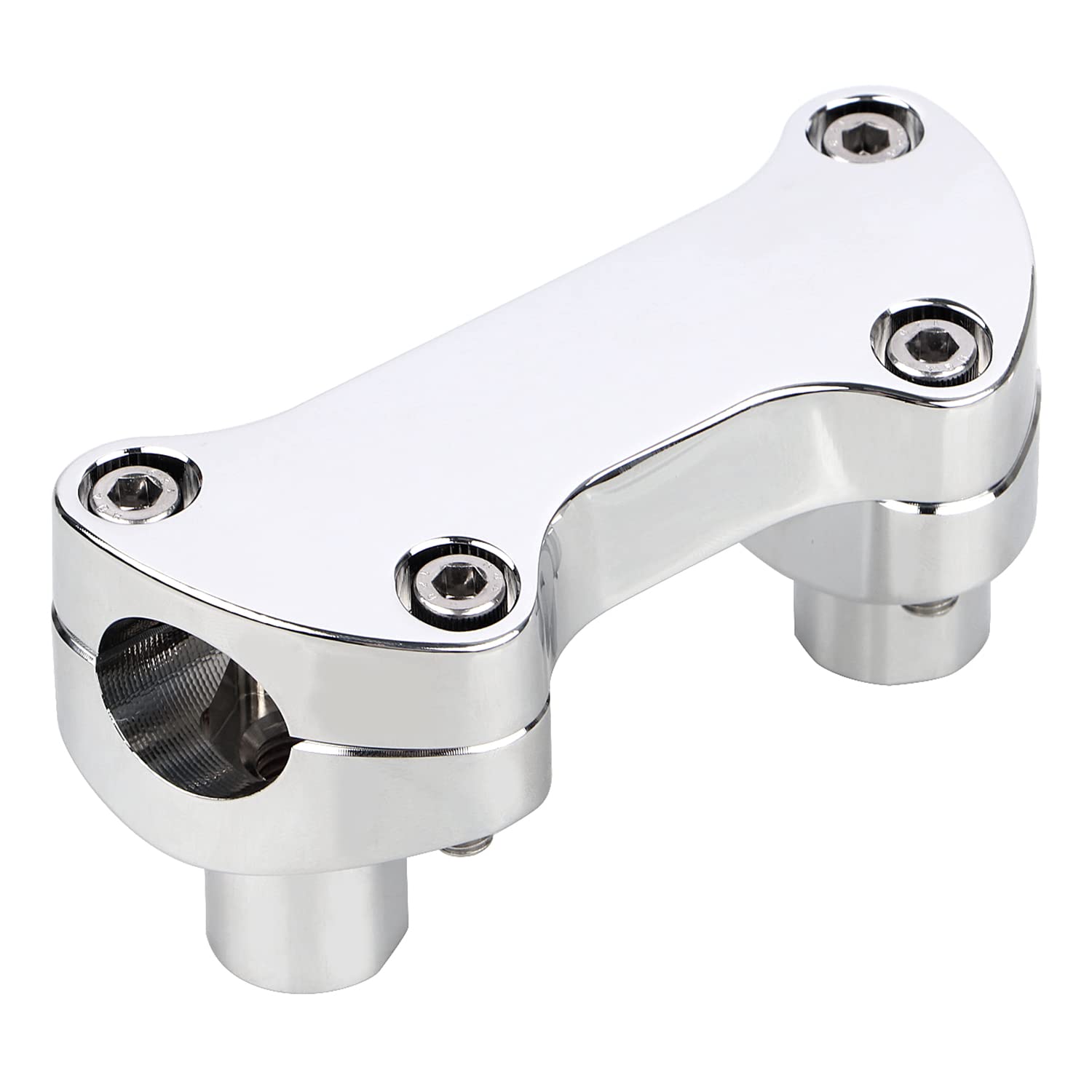 Amazon.com: YDLMT Chrome 1.5 Inch Handlebar Risers w/Anti-Slip Top ...