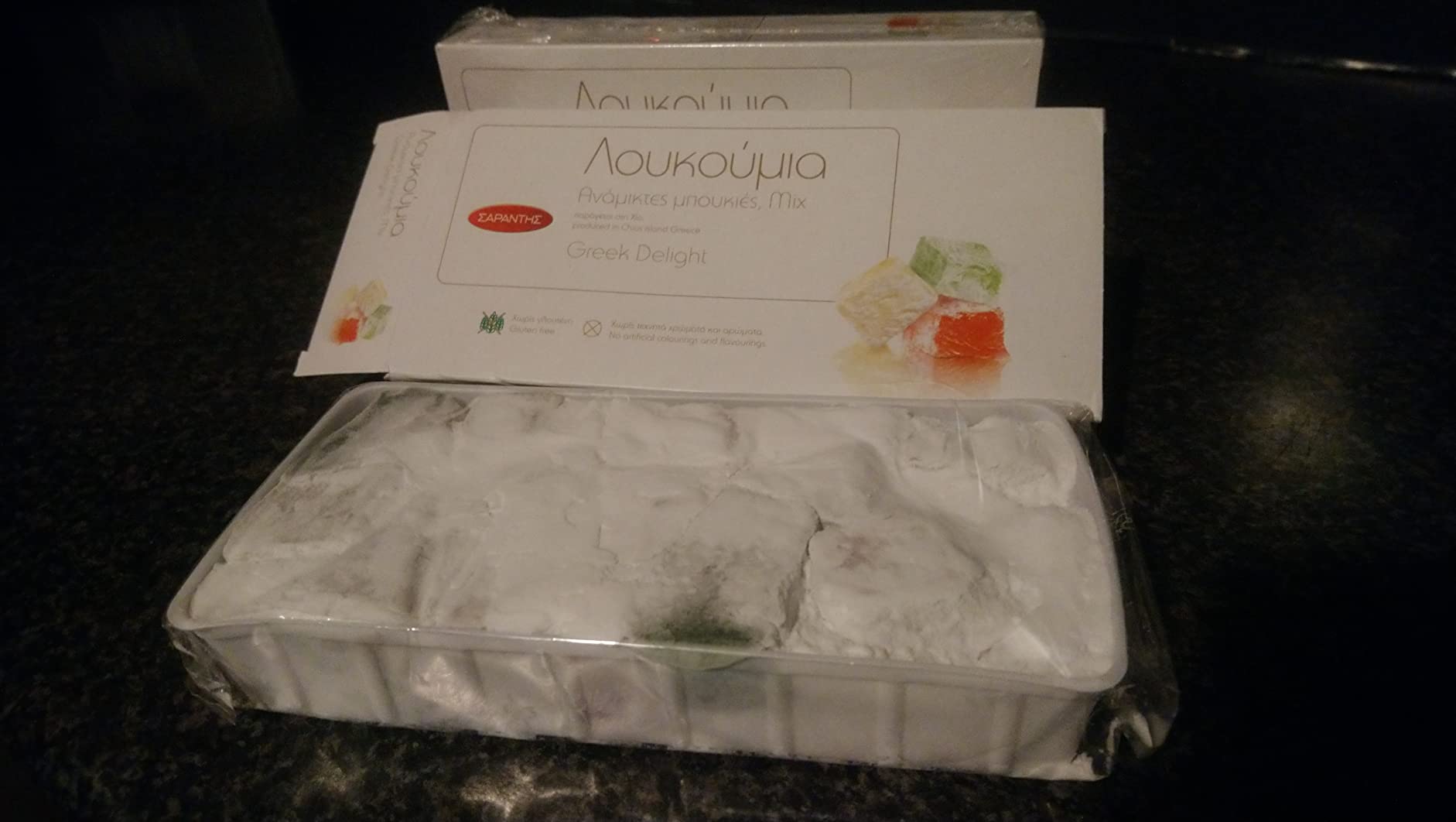 Greek Turkish Delight (Loukoumi,Loukoum,Lokum) Bites,Rose Flavor, 400gr ...