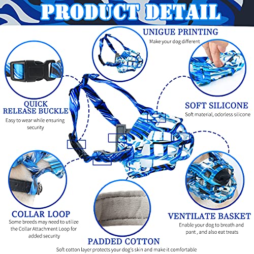 Snapklik.com : Dog Muzzle, Silicone Basket Muzzle For Small Medium ...