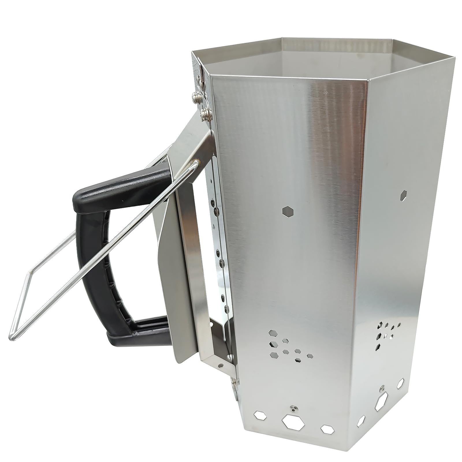 Amazon.com : XOIEPZE Heavy Duty Charcoal Chimney Starter for Quickly ...