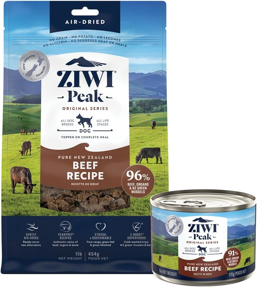 Amazon.com: ZIWI Peak Beef Dog Food Bundle – All Natural, High Protein, Grain Free & Limited ...