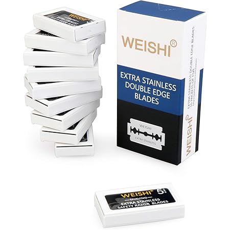Amazon.com: 50 Count Double Edge Razor Blades - Men's Safety Razor ...
