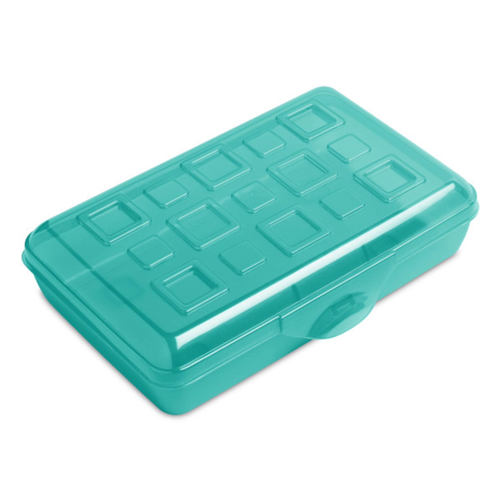Amazon.com: Sterilite Small Translucent Plastic Pencil Box Case with ...