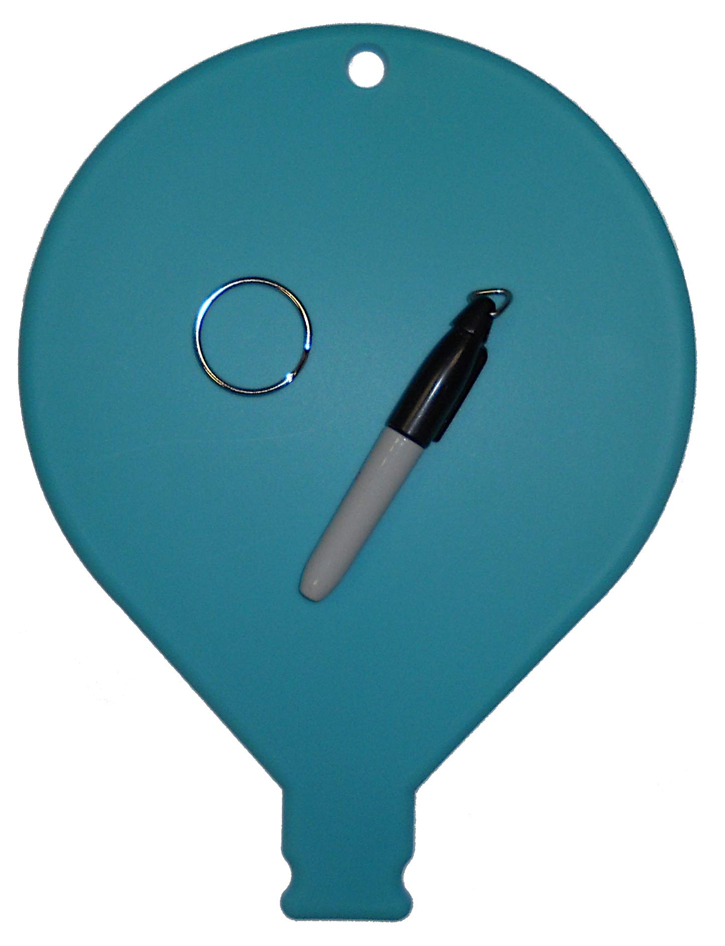 Amazon.com: Control Balloon Products Large TEAL Key Tag, includes Key ...