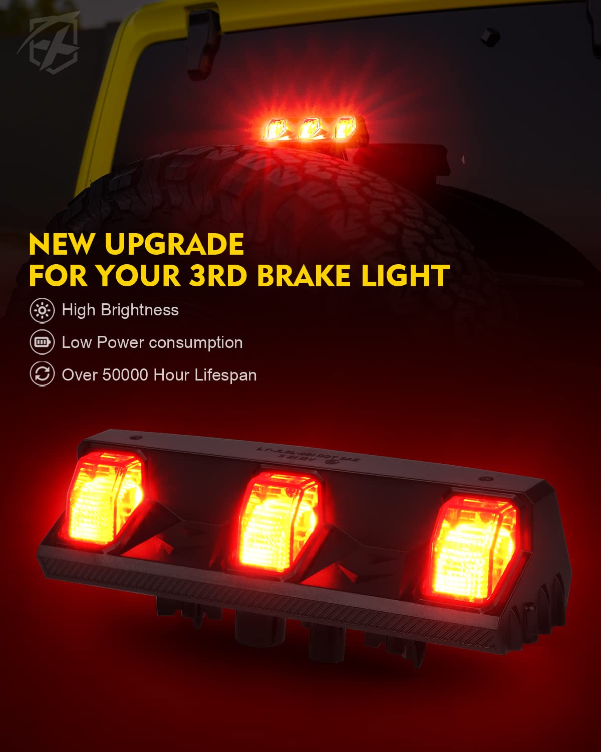 Snapklik.com : Xprite Upgrade LED Third Brake Lights Compatible