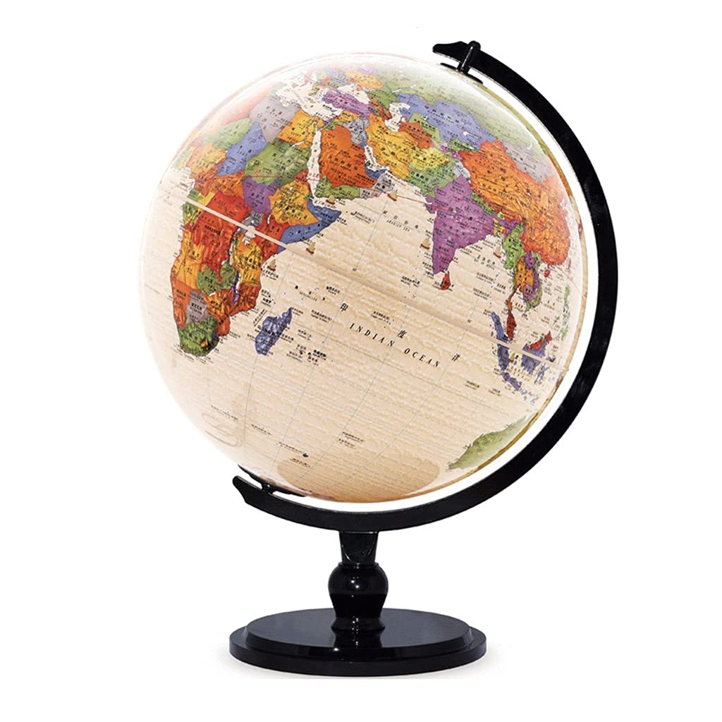 Buy Globes 12.5in Large World Globe Educational Adult Geography Globe ...