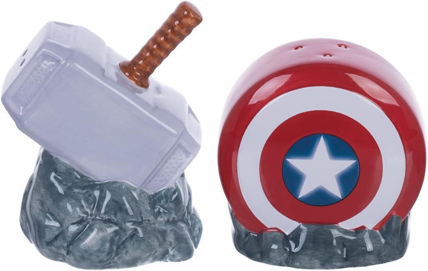 Amazon.com: Marvel Captain America Shield & Thor Mjolnir Sculpted ...