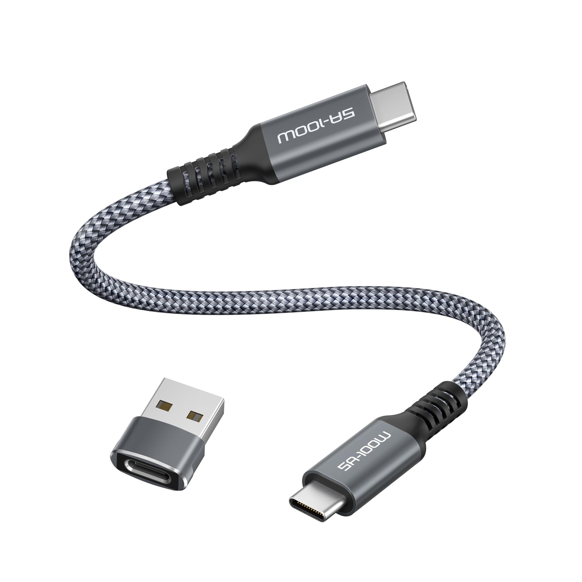 Amazon.com: Basesailor USB Type C to C 100W Charging Cable with USB ...