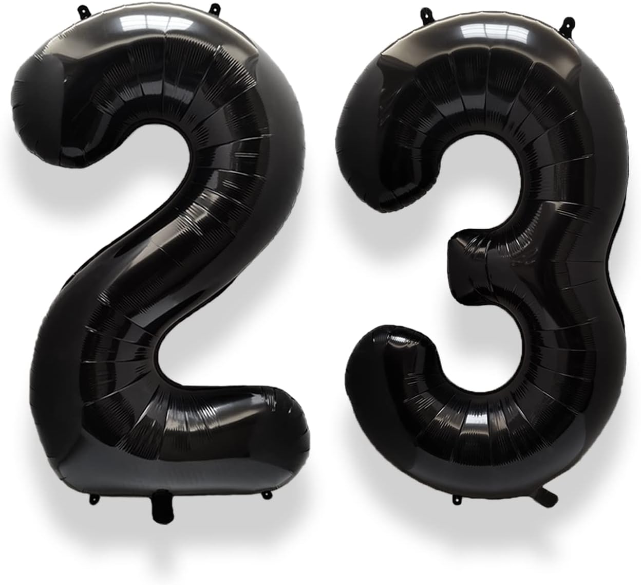 Amazon.com: AULE 40 Inch Large 23 Balloon Numbers Black, Big Foil ...