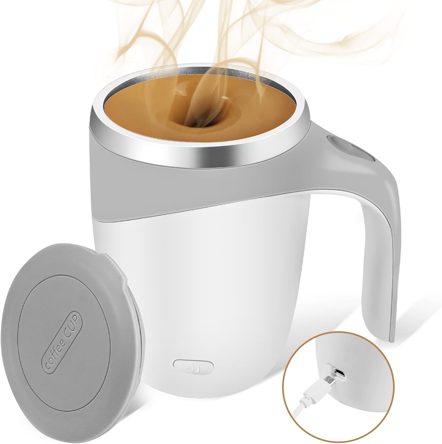 Amazon.com: Self Stirring Mug,Rechargeable automatic magnetic Self ...