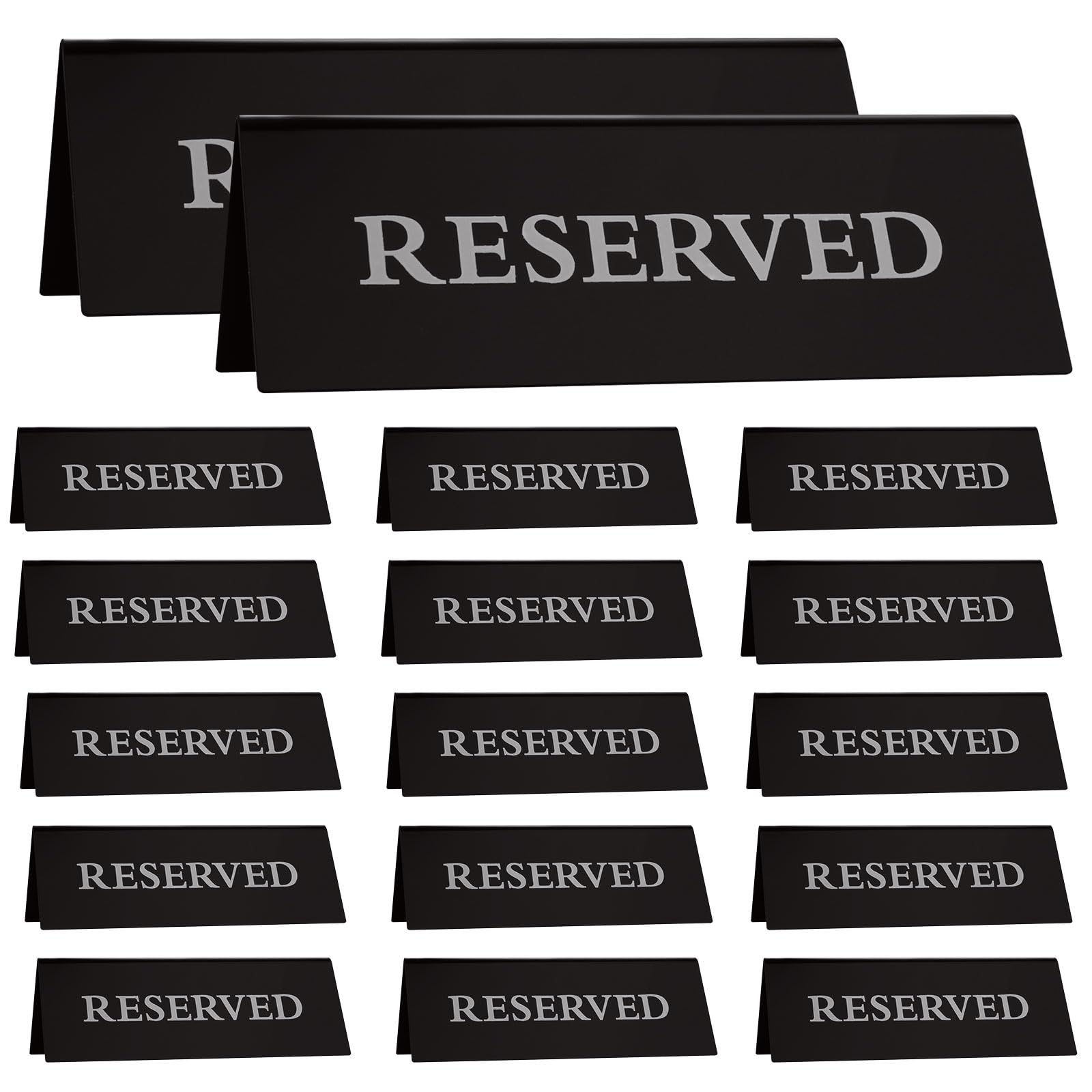 Amazon.com: 20 PCS Reserved Table Signs Acrylic Sign Reserved Tent ...