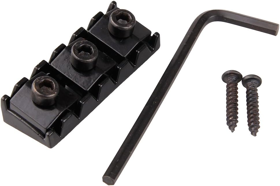 Black Guitar Lock nut 42mm For FLOYD ROSE Tremolo Double Locking System ...