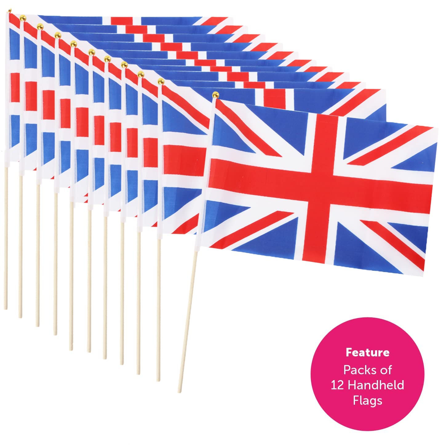 Drapeau Union Jack Agitant Agitant Le Drapeau Union Jack Isolé