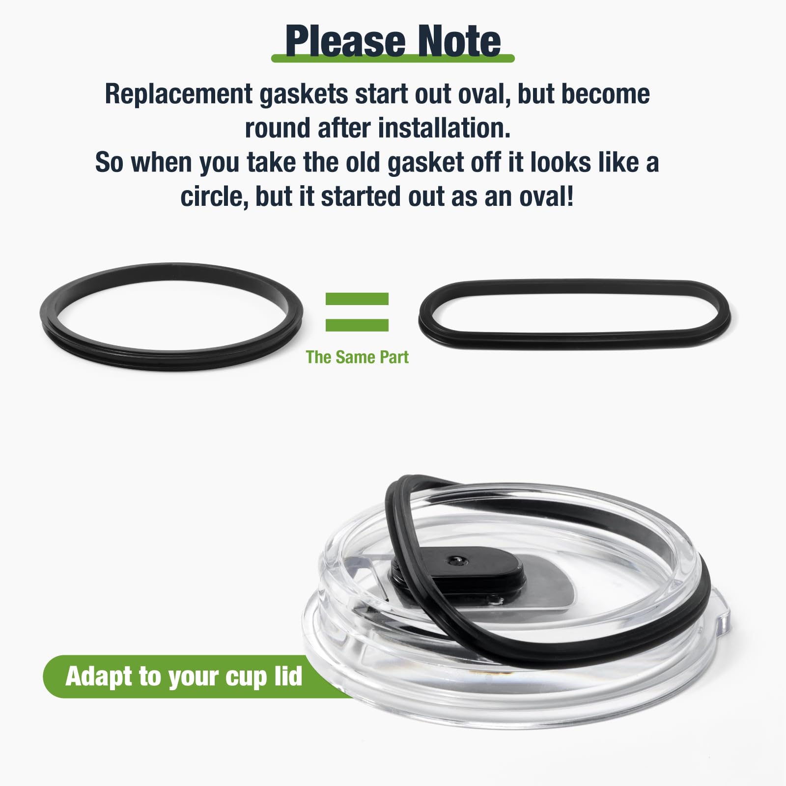 Snapklik.com : Silicone Rubber Seal Replacement Gaskets For Yeti 20 Oz Tumbler Lids, 3 Pack ...