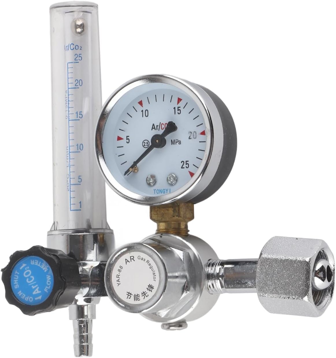 Argon CO2 Mig Tig Flow Meter Regulator Pressure Gauge Welder Parts MIG ...