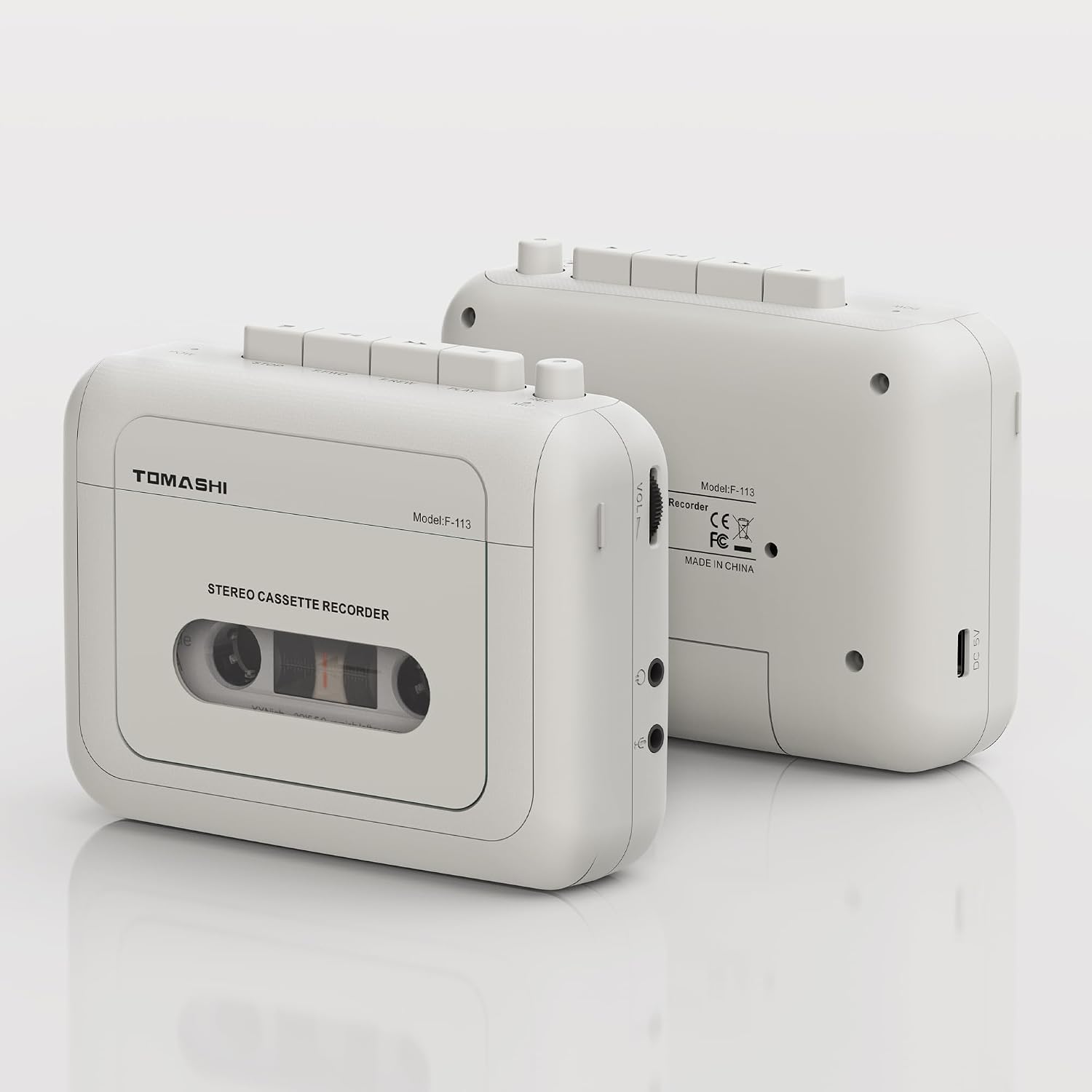 TOMASHI Walkman Cassette Player, Portable Stereo Playback, Supports ...