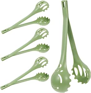 Amazon.com: LABRIMP 4pcs Whisk Salad Mixing Tong Slotted Tongs Fruit ...